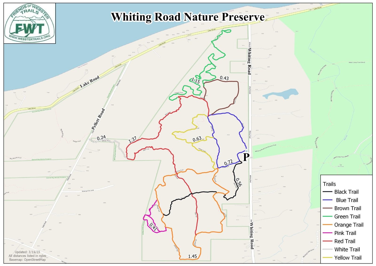 Whiting Printable Map 031123 – Friends of Webster Trails